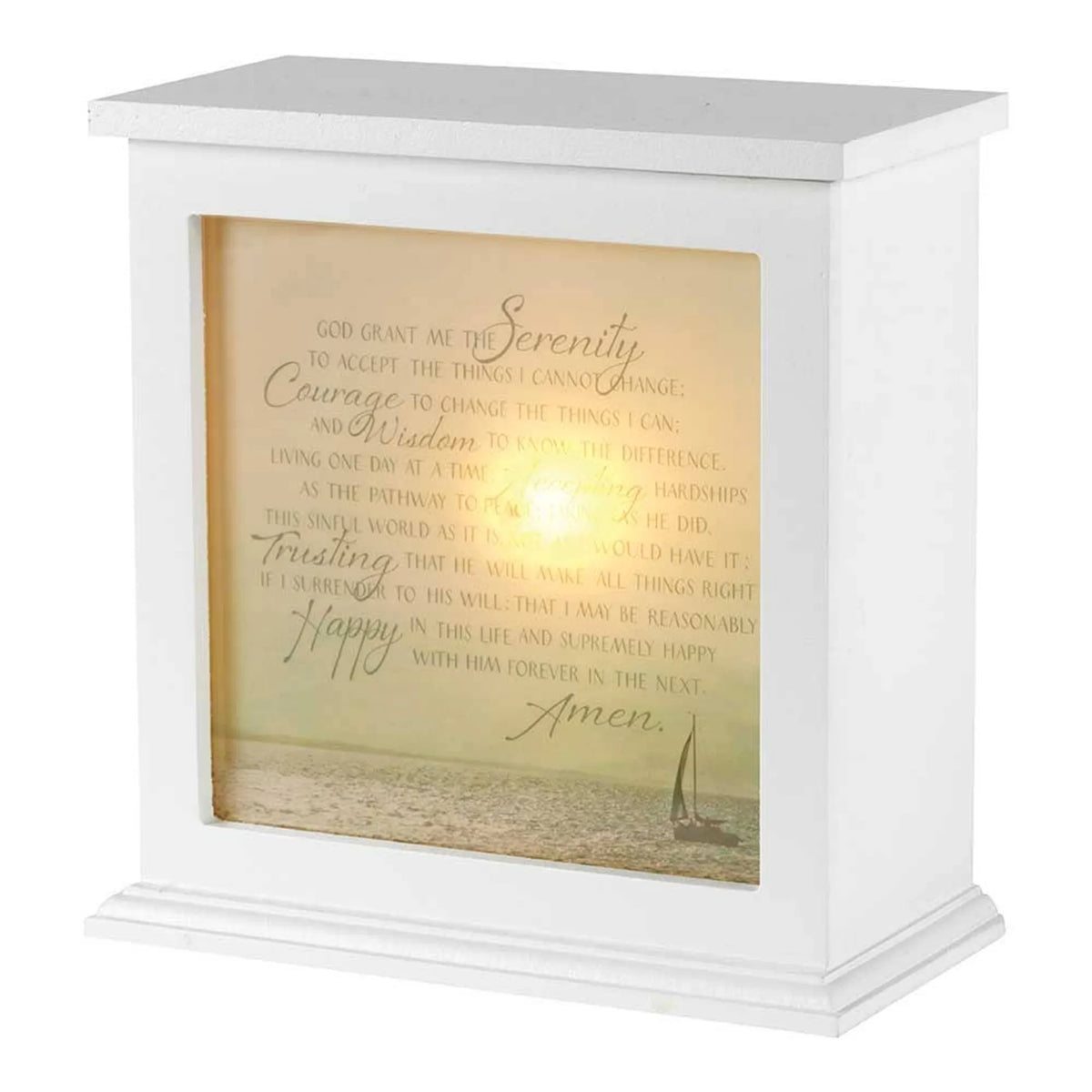 Light Box Serenity Prayer – forebearsdecor.com