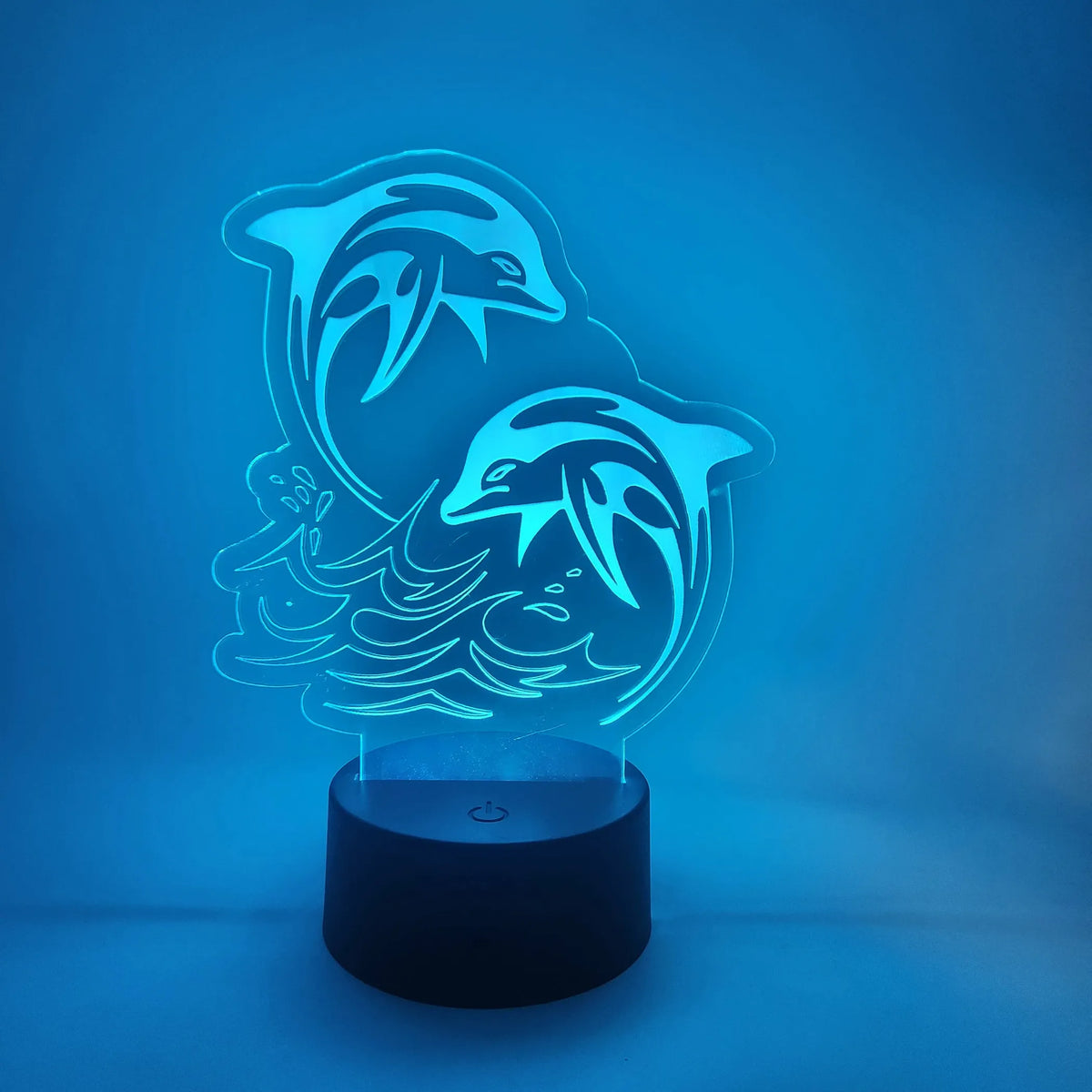 Dolphin LED Lamp | Marine Life Swimming Dolphins Light – forebearsdecor.com